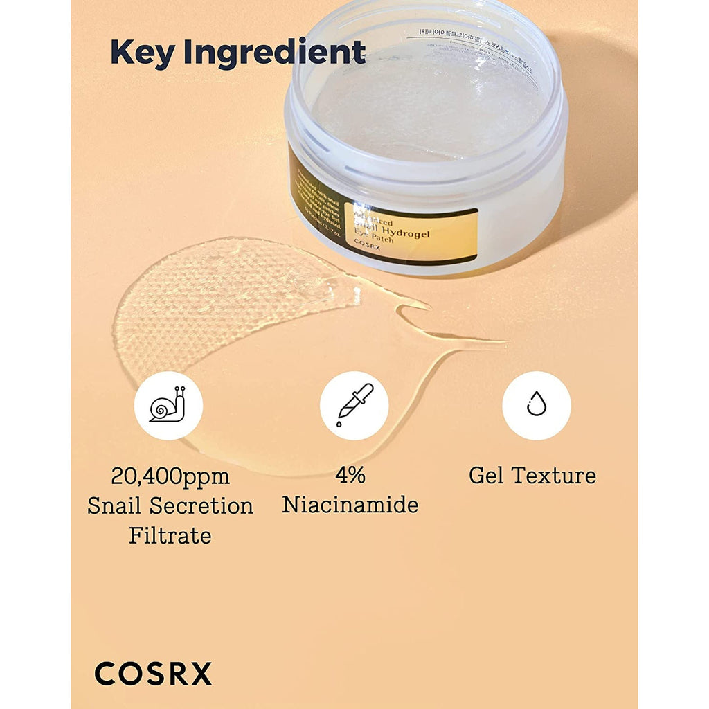 COSRX Advanced Snail Hydrogel Eye Patch 60 Patches | Glam Secret