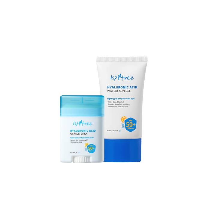 Isntree Hyaluronic Acid Best Sunscreen Set | Glam Secret